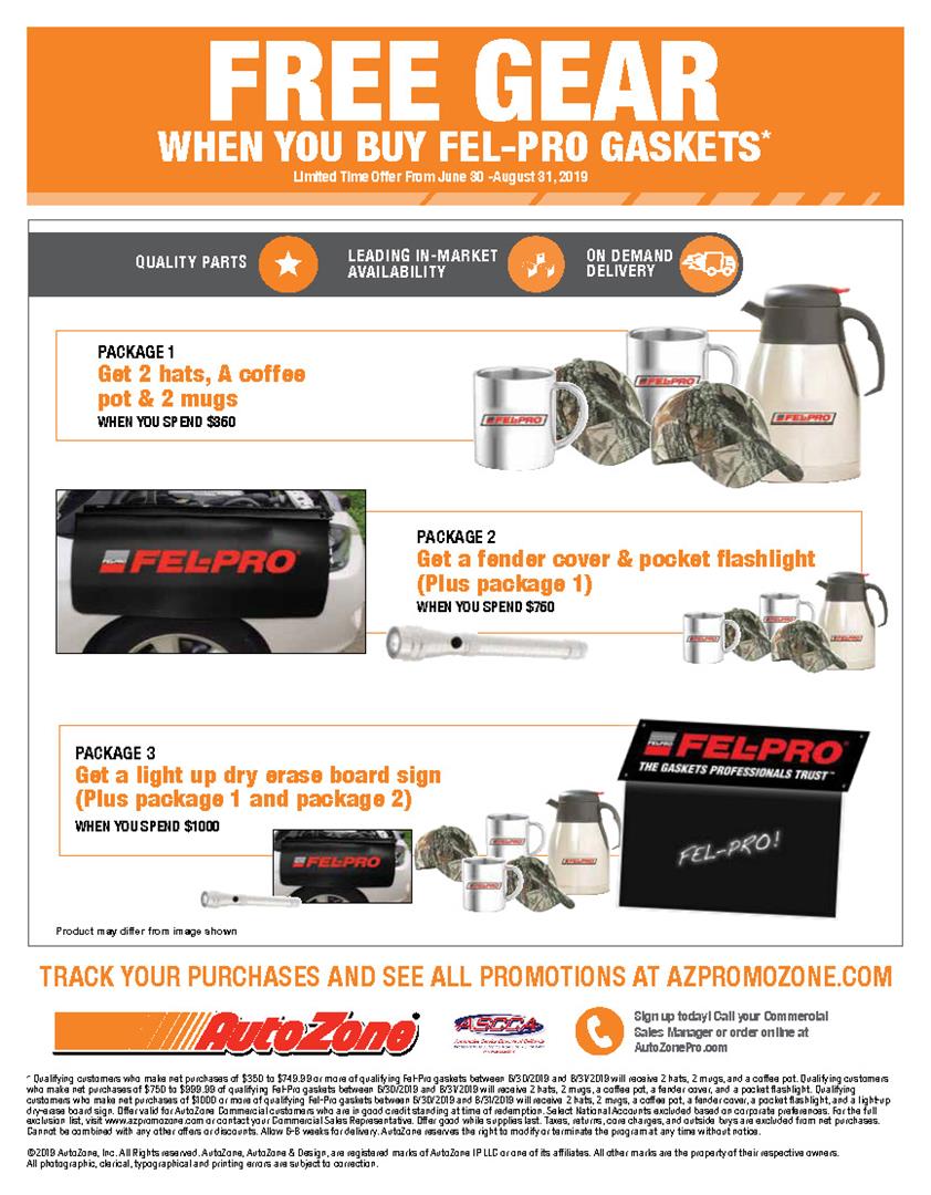 Autozone Promotions Through August 31, 2019 - Automotive Service ...